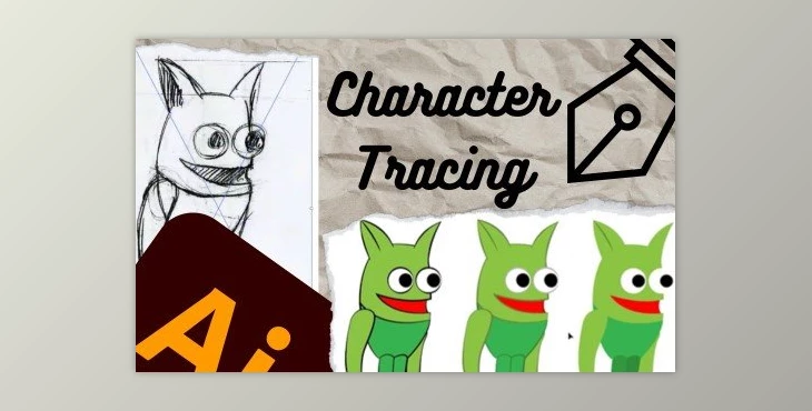 دانلود Tracing a Character using Adobe Illustrator